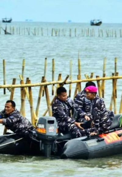 TNI AL Bongkar Pagar Laut di Tanjung Pasir atas Perintah Presiden Prabowo | Suaro Asli Wong Jambi